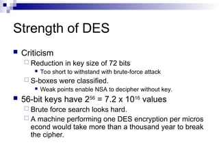 DATA ENCRYPTION STANDARD ALGORITHM , PPT | PPT