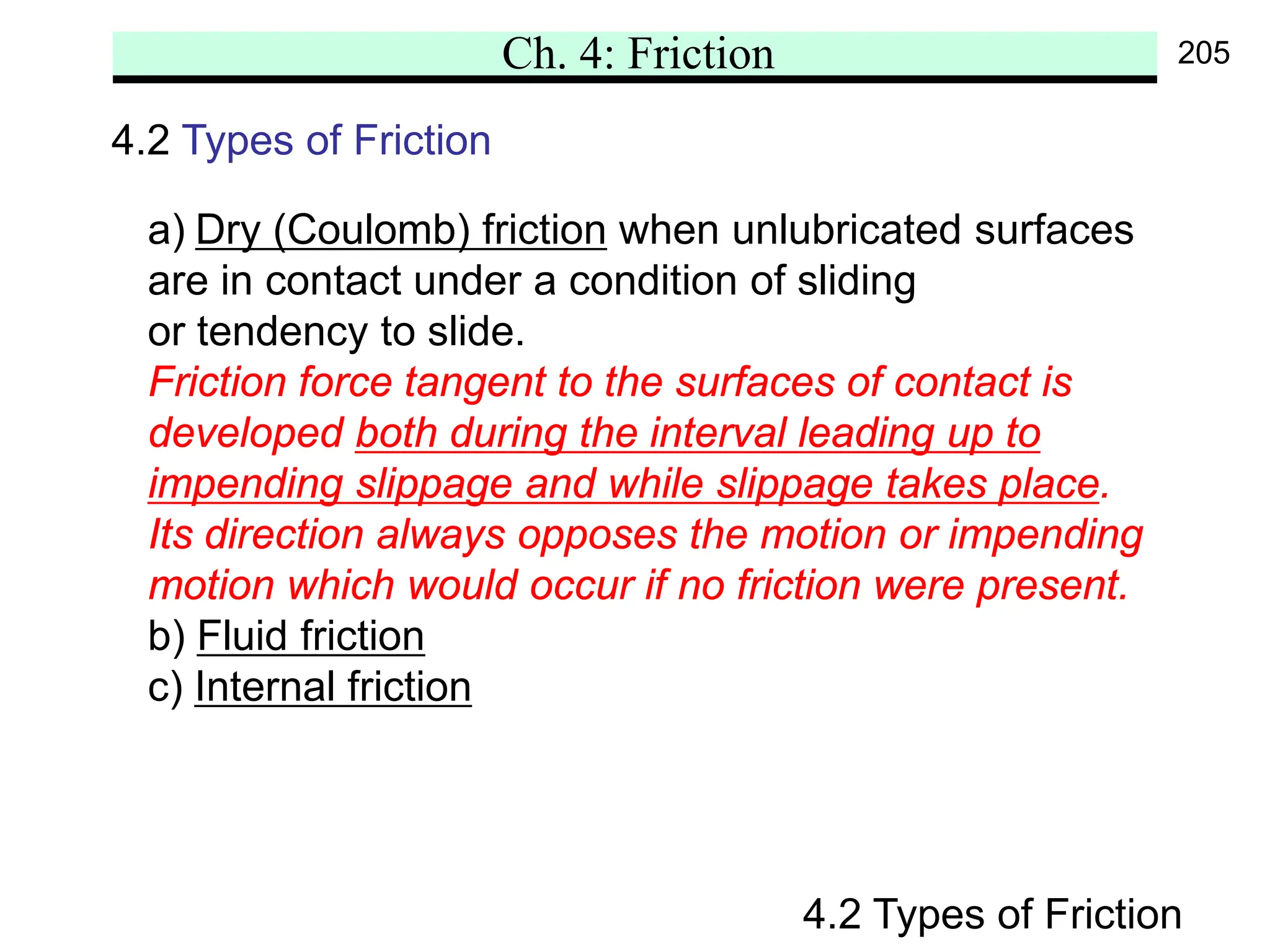 Friction -types of friction and dry friction | PDF