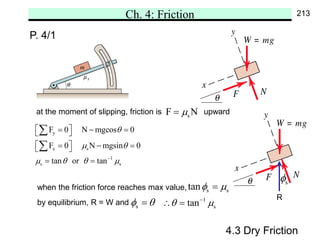 Friction -types of friction and dry friction | PPT