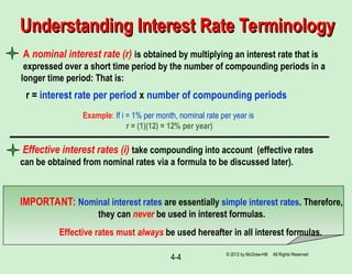 nominal and effective interest rates for economics | PPT