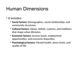 urban ecology - human dimensions: fitting into nature.pptx