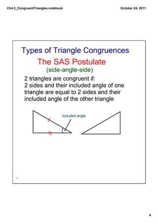 Ch4.2 Congruent Triangles | PDF