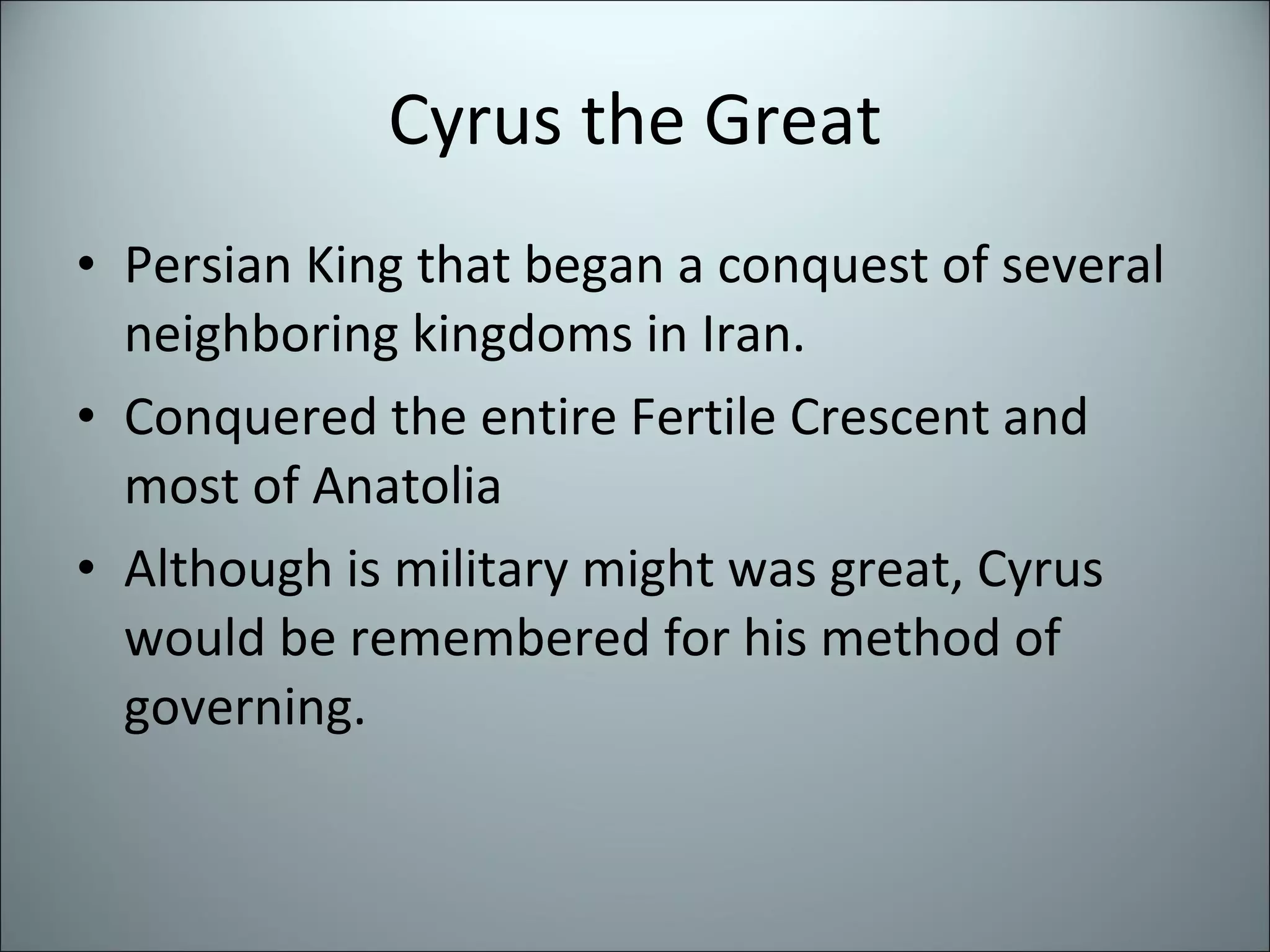 Ch 4.3 Persia Unites Many Lands | PPT