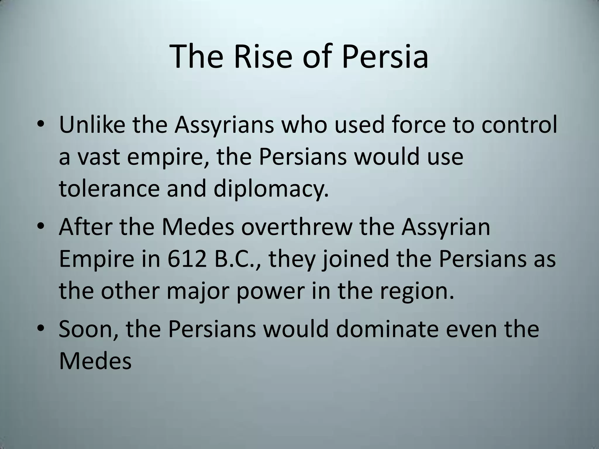 Ch 4.3 -persia unites many lands | PPTX