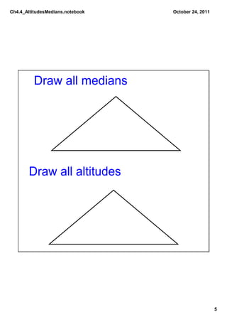 Ch4.4 Altitudes and Medians | PDF