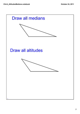Ch4.4 Altitudes and Medians | PDF