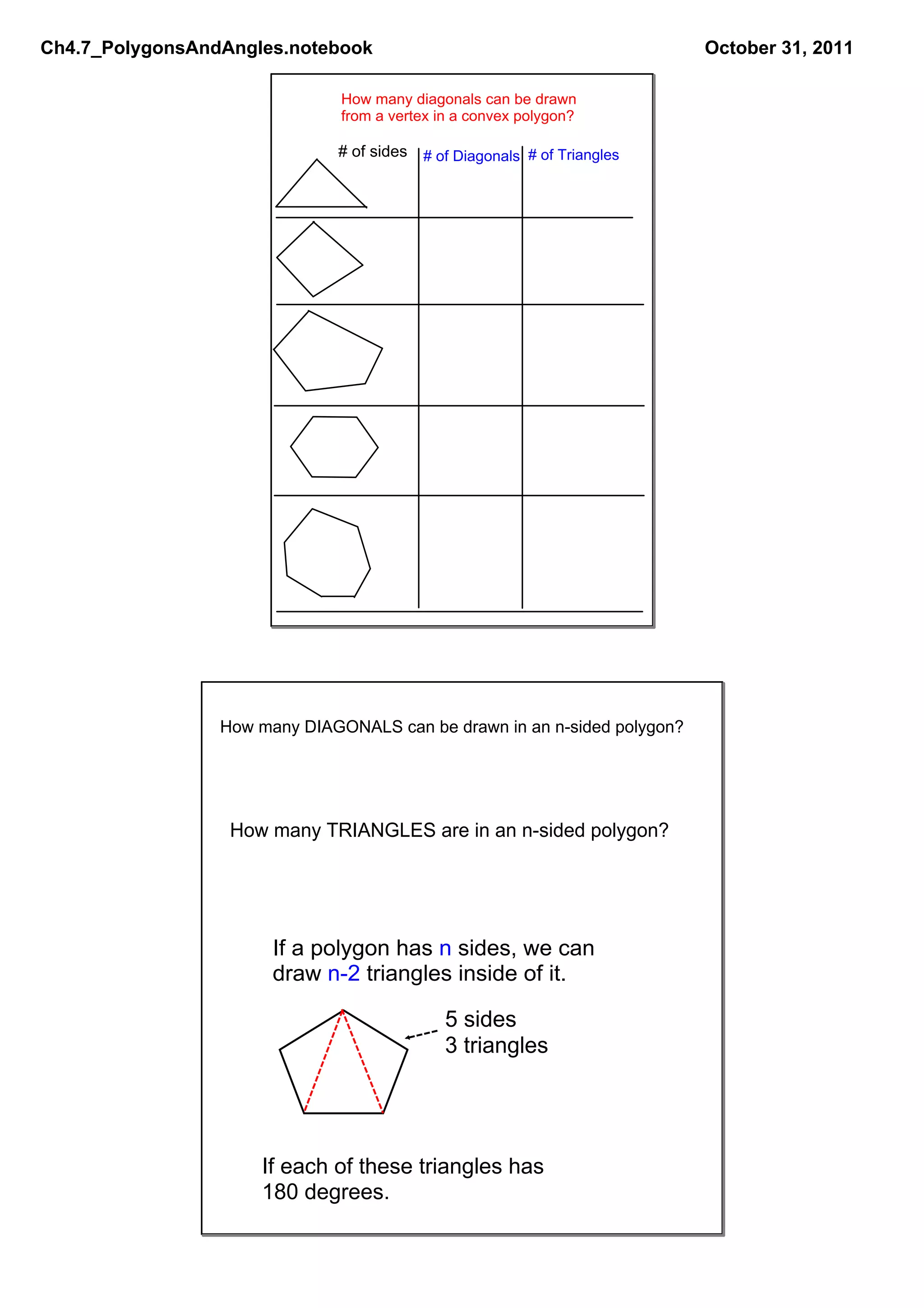 Ch4.7 Polygons and Angles | PDF | Geography | Science