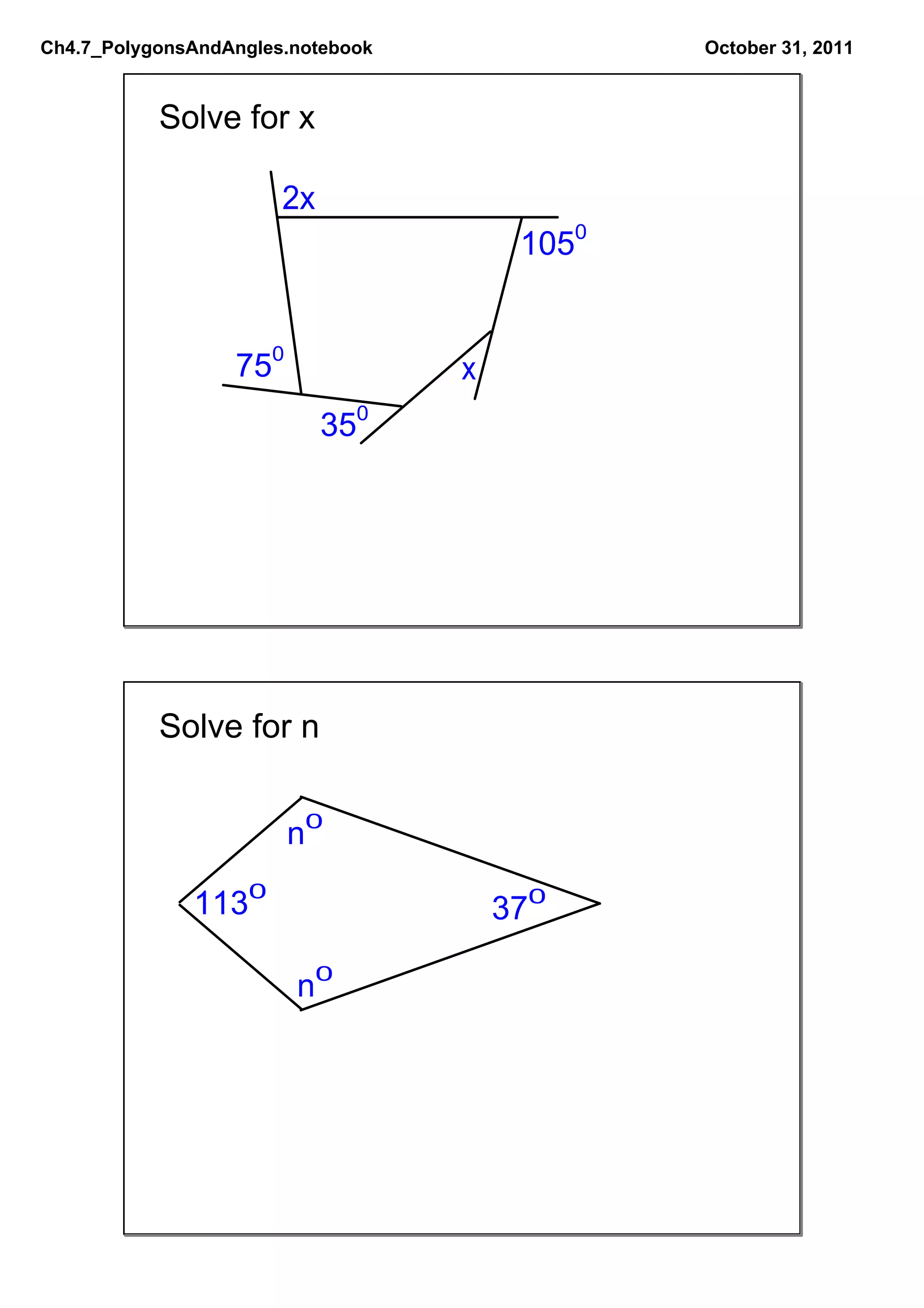 Ch4.7 Polygons and Angles | PDF | Geography | Science
