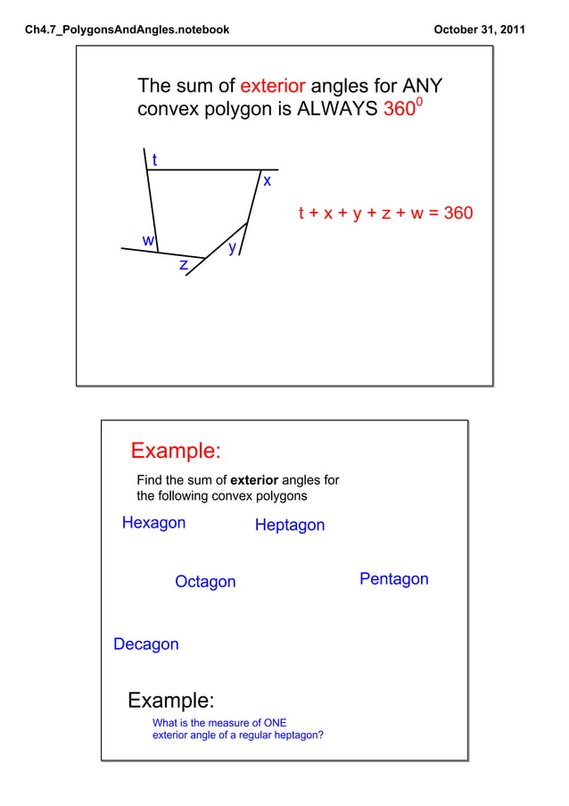 Ch47 Polygons And Angles Pdf