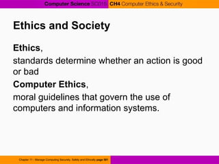 Chapter 4 Computer Science :: Computer Ethics and Security | PDF