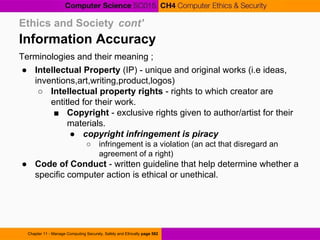 Chapter 4 Computer Science :: Computer Ethics and Security | PDF