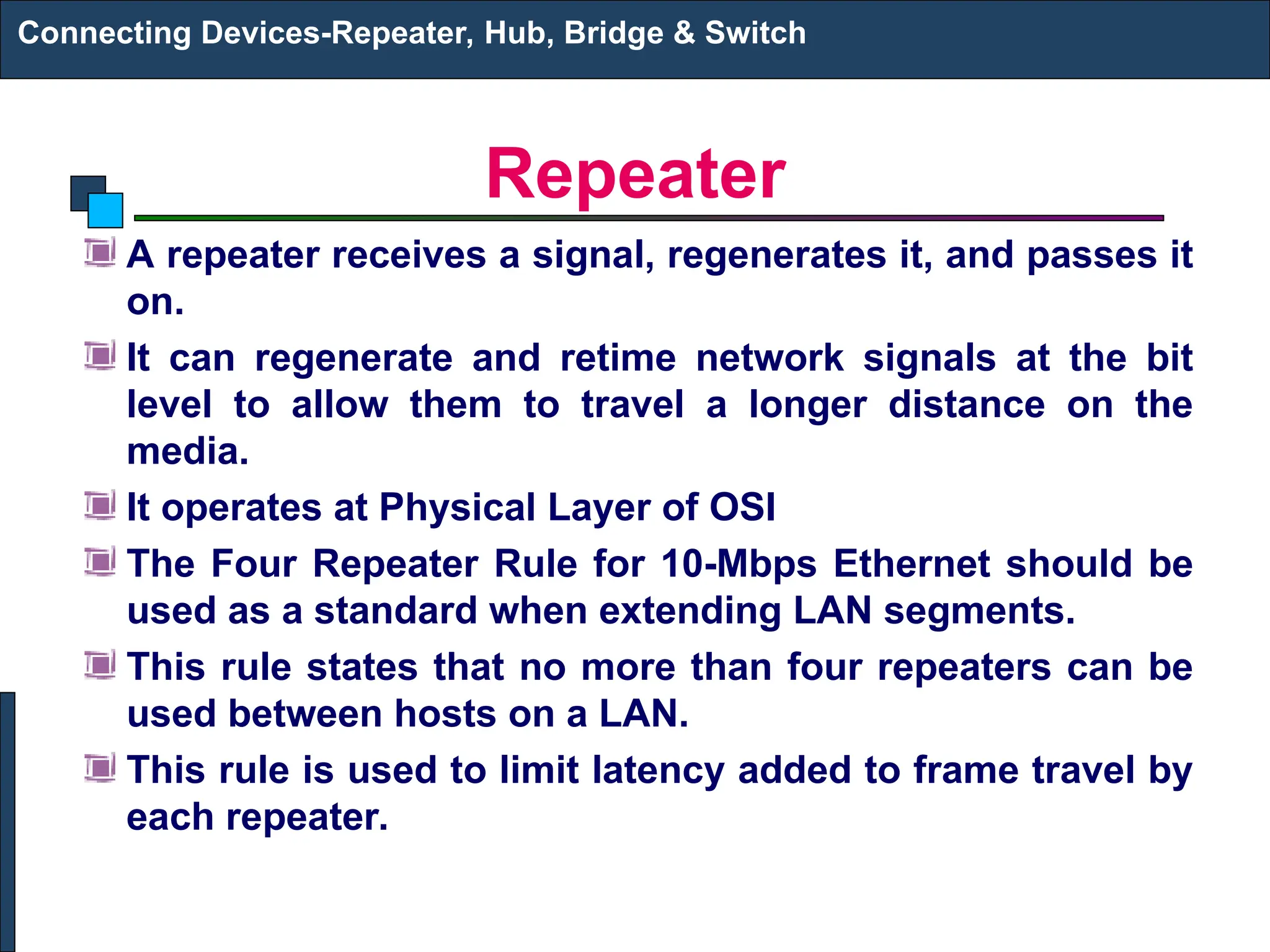 chapter 4 networking: Connecting Devices.ppt