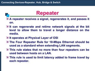 chapter 4 networking: Connecting Devices.ppt