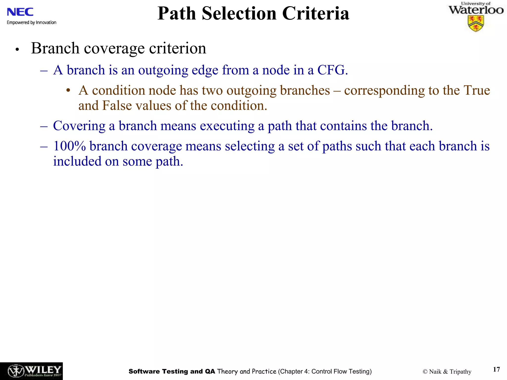Ch4-ControlFlowTesting.ppt