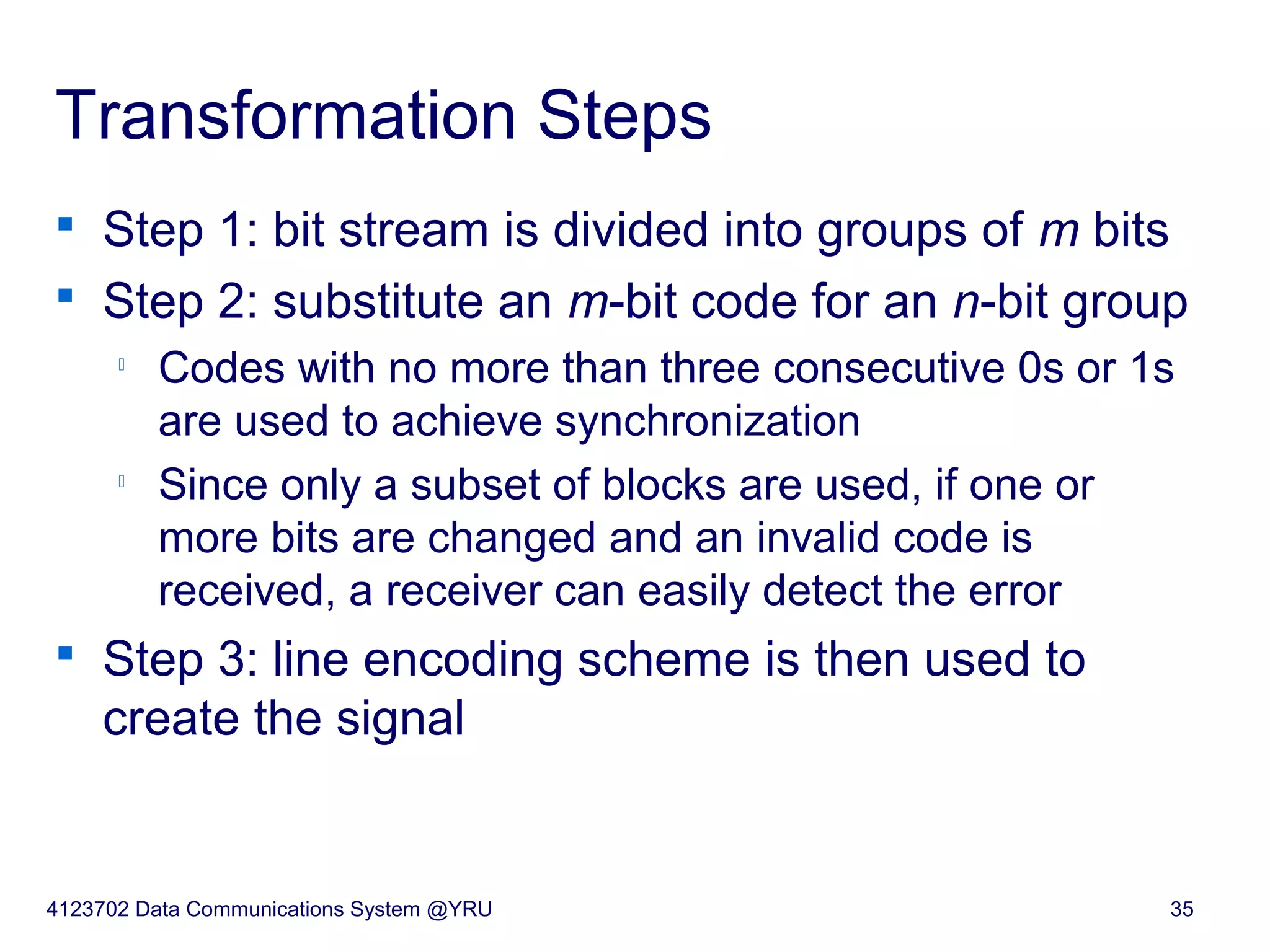 Ch4 digital transmission | PPT | Computer Networking | Computing