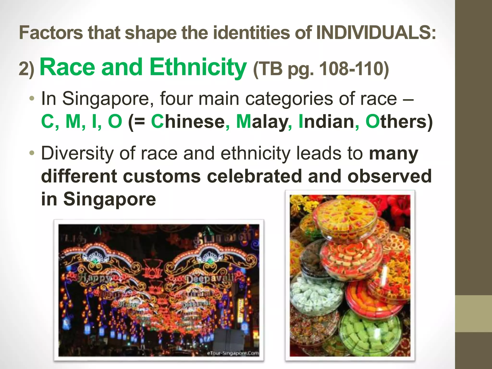 Ch 4 - Factors Shaping Identity | PPTX