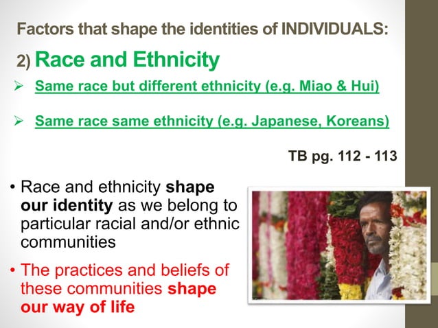 Ch 4 - Factors Shaping Identity | PPTX