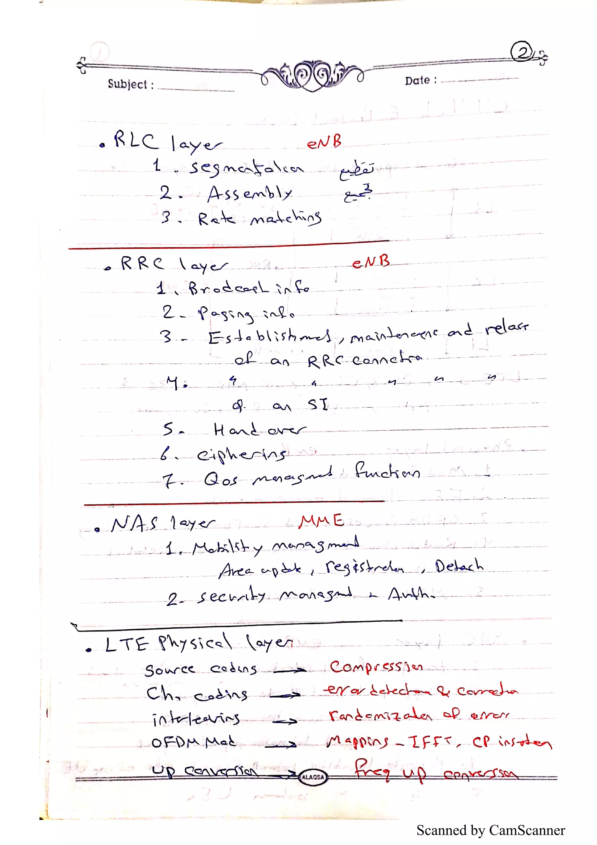 4G: Ch4 LTE Protocol Stack | PDF