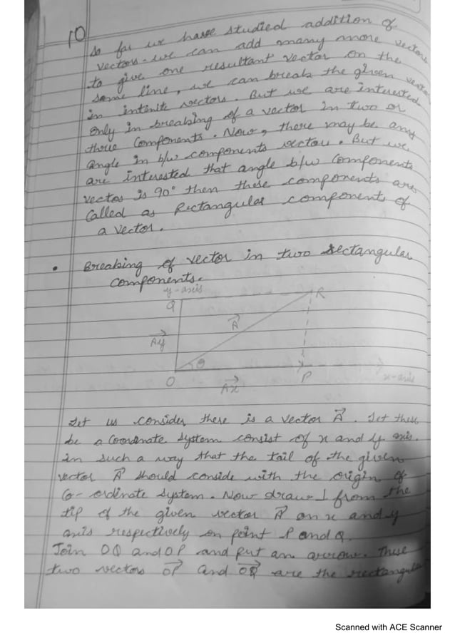 Ch 4- Motion In A Plane Class 11 Physics | PDF