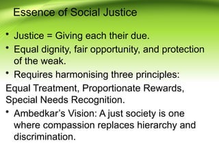 Ch 4- Social Justice.pptx Grade 11-Political science | PPTX