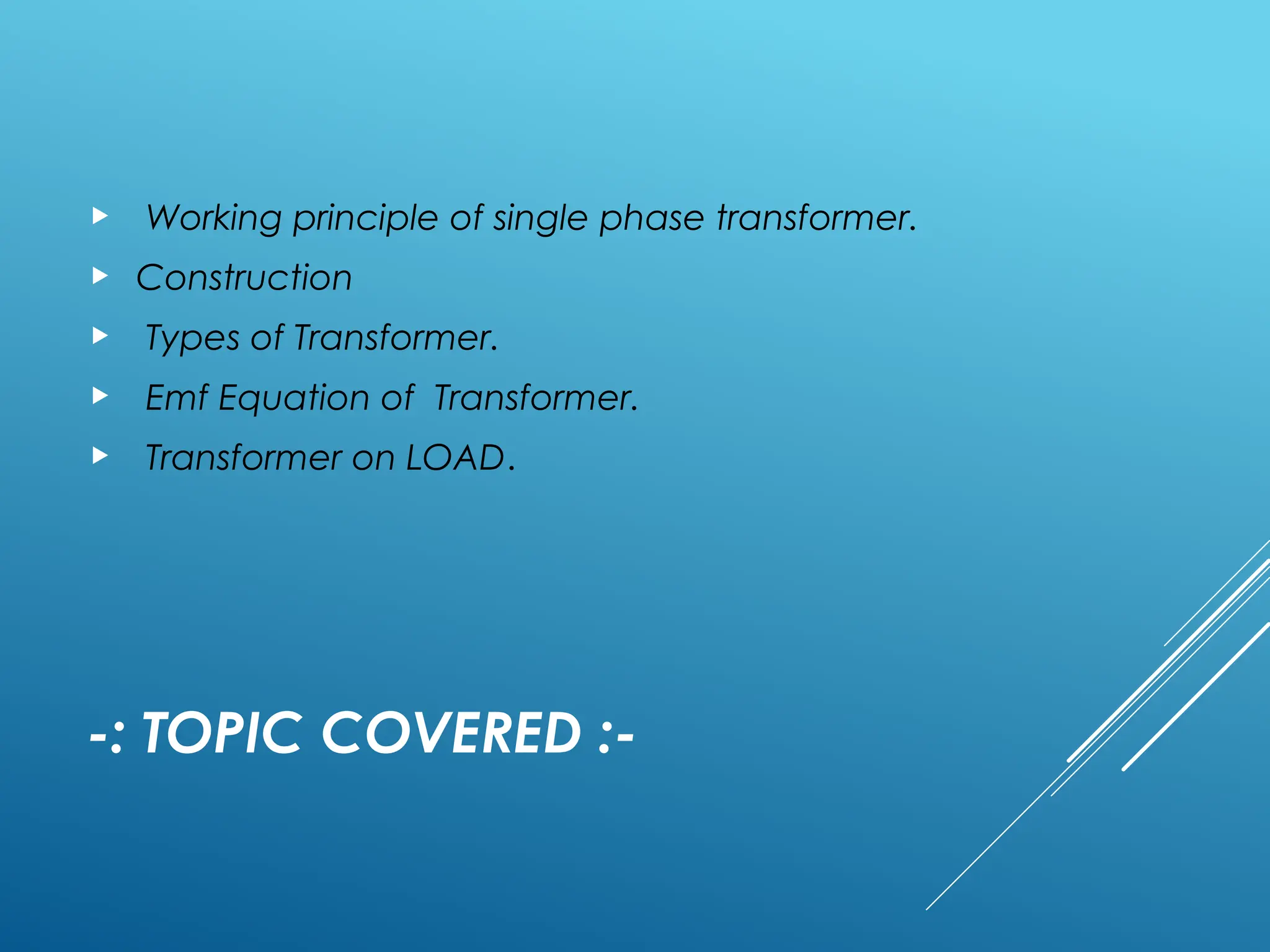 ch4-transformer-and-dc-motor for ug .pptx | Physics | Science