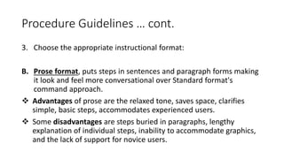 Software Documentation "writing to guide- procedures" | PPTX