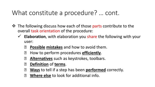 Software Documentation "writing to guide- procedures" | PPT