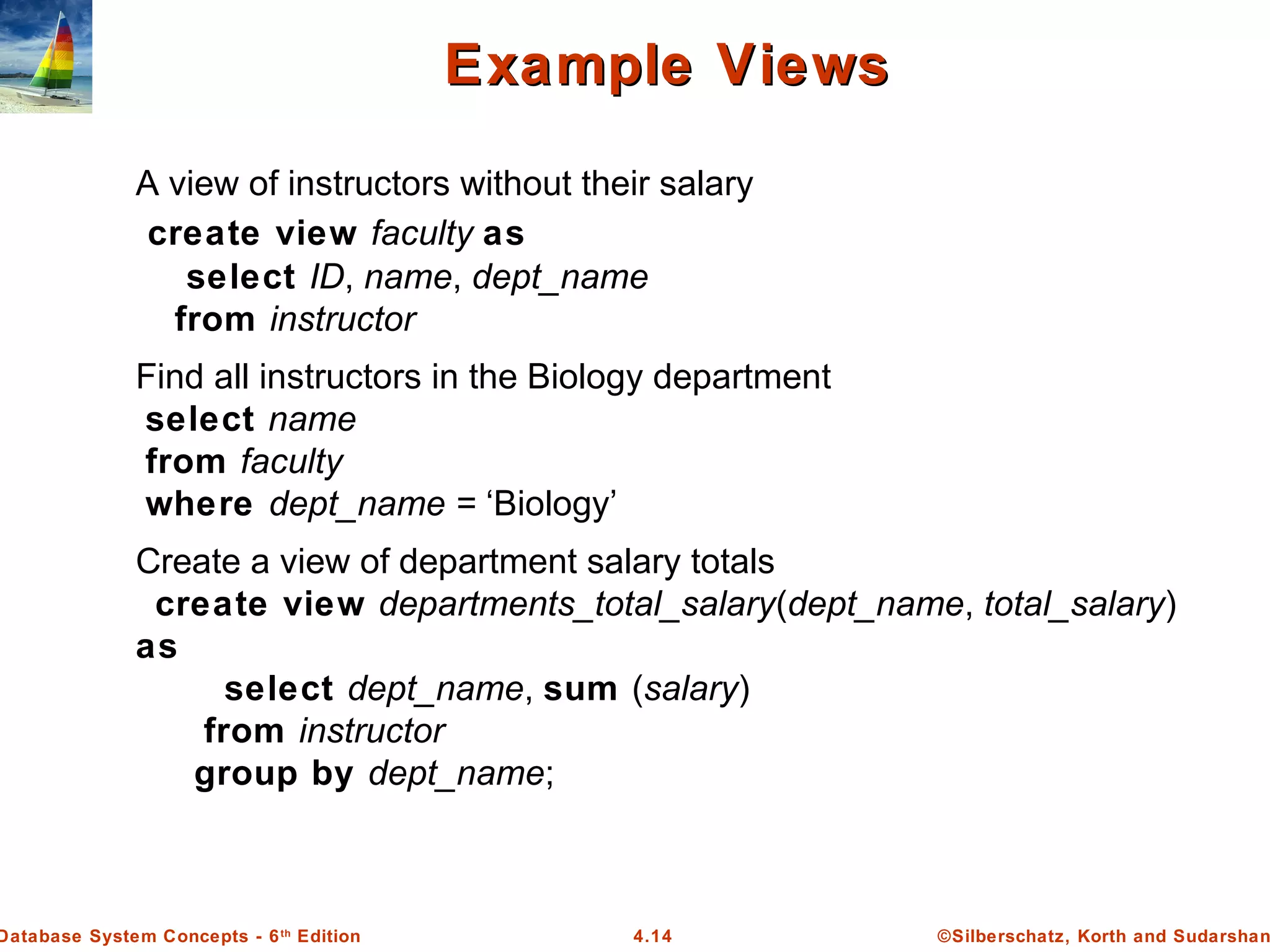 DBMS_intermediate sql | PPT | Databases | Computer Software and Applications