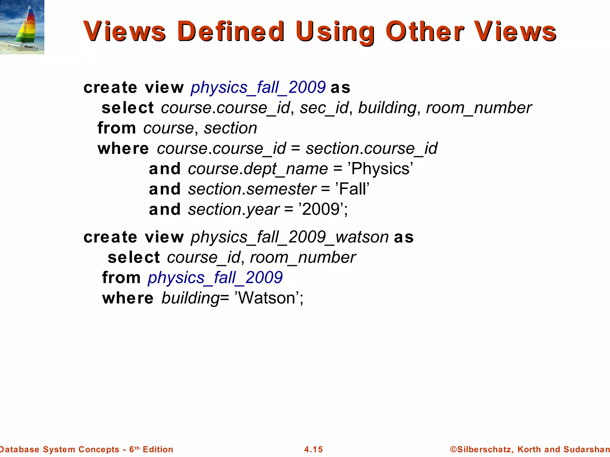 DBMS_intermediate sql | PPT | Databases | Computer Software and Applications