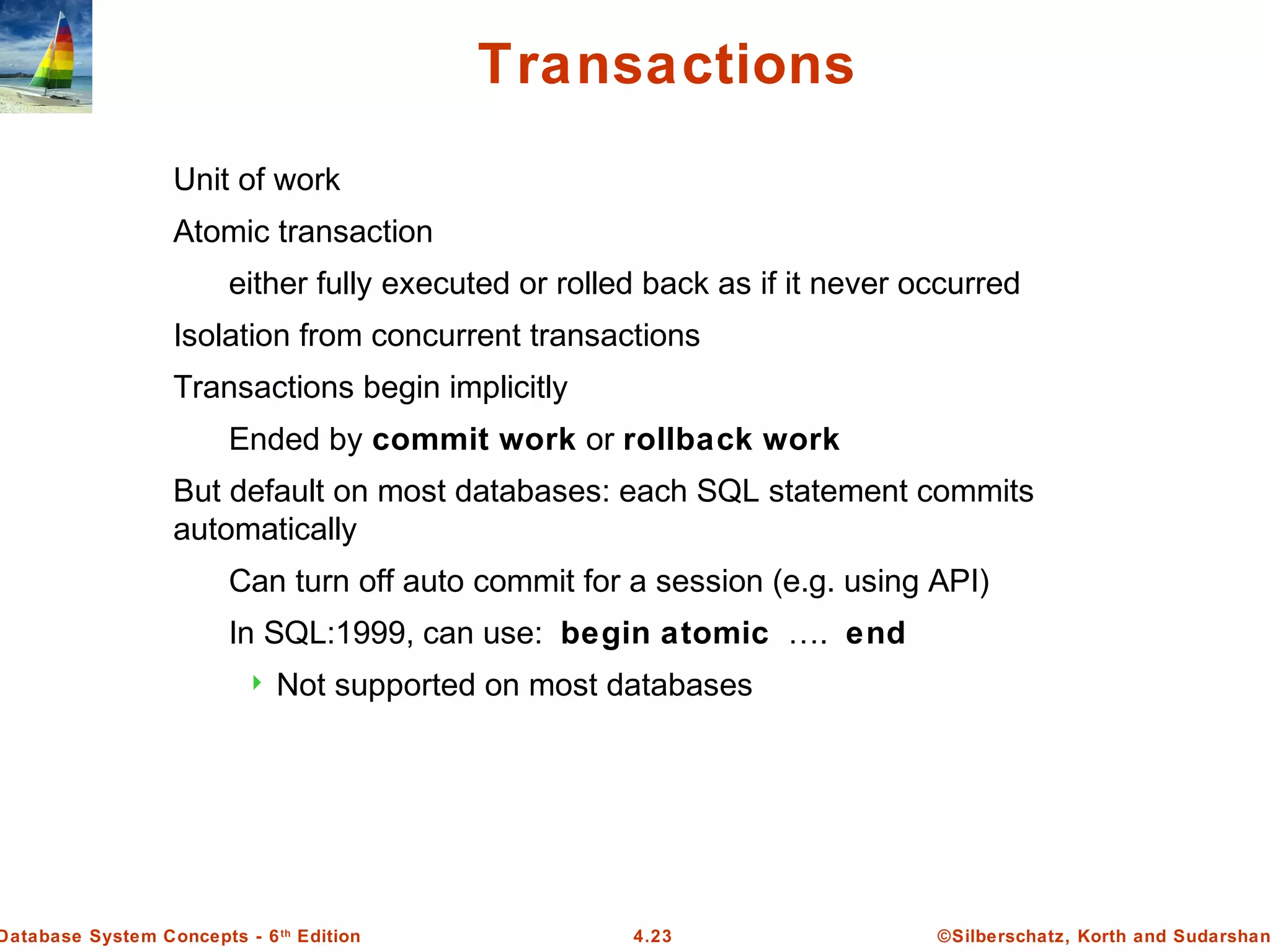 DBMS_intermediate sql | PPT | Databases | Computer Software and Applications