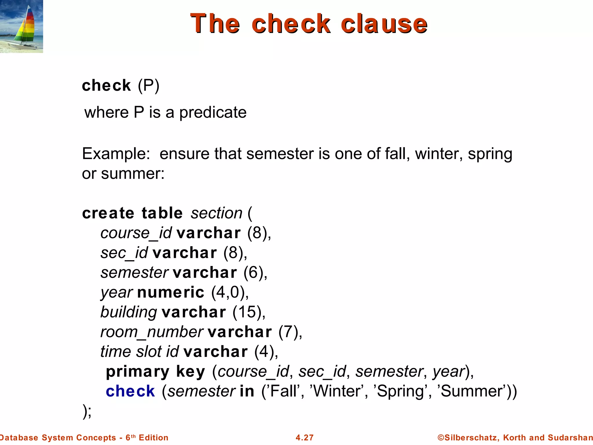 DBMS_intermediate sql | PPT | Databases | Computer Software and Applications