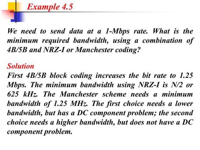 line coding techniques, block coding and all type of coding | PPT ...