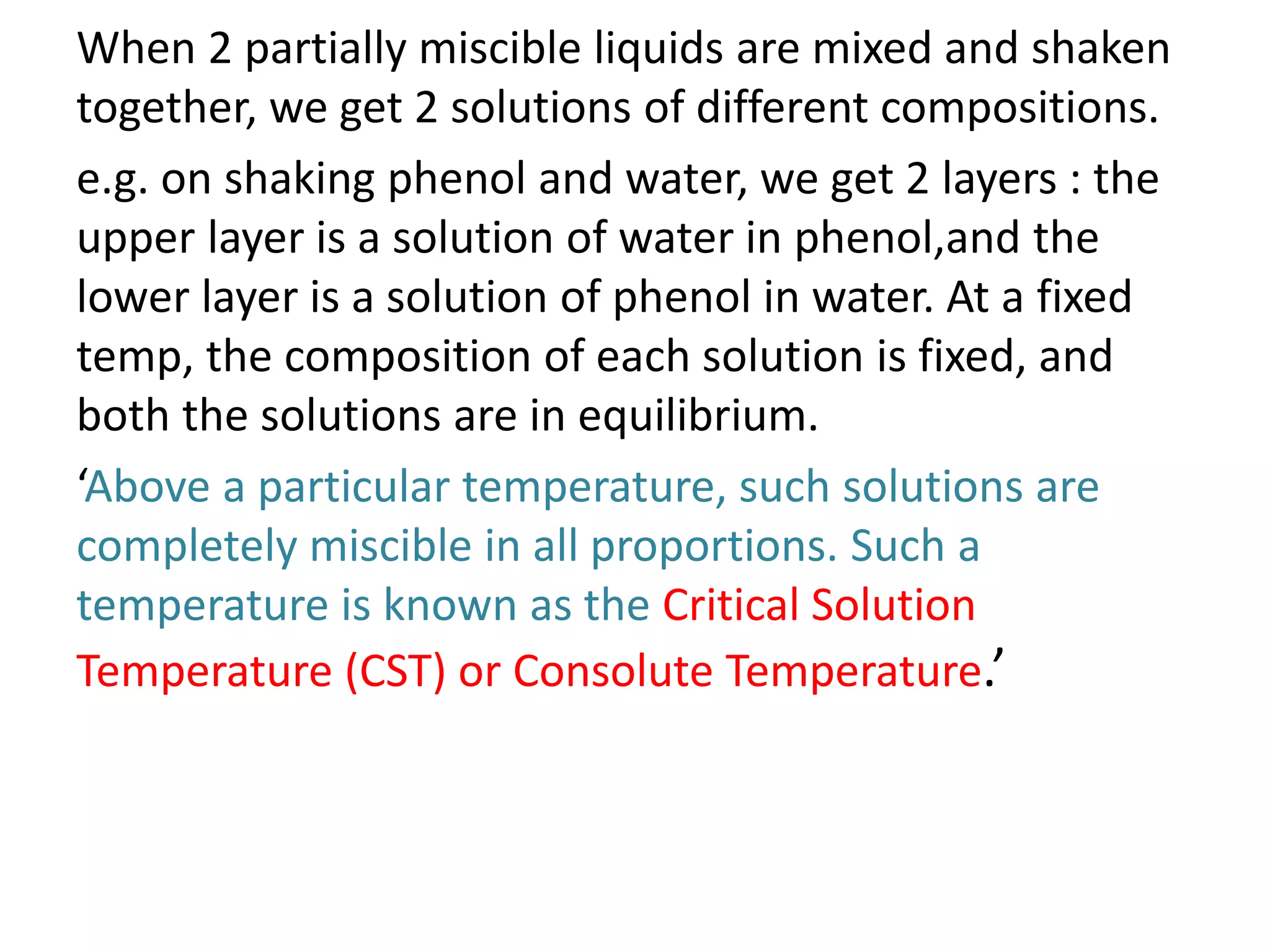 critical solution temperature of phenol-water system | PDF