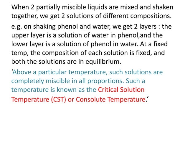 critical solution temperature of phenol-water system | PDF | Chemistry ...