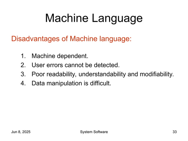 Machine Language of Intel 8088: Instruction format and Types | PPT