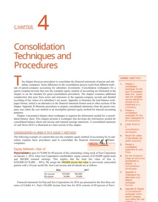 vhapter 04 advance accounting beams edition | PPTX