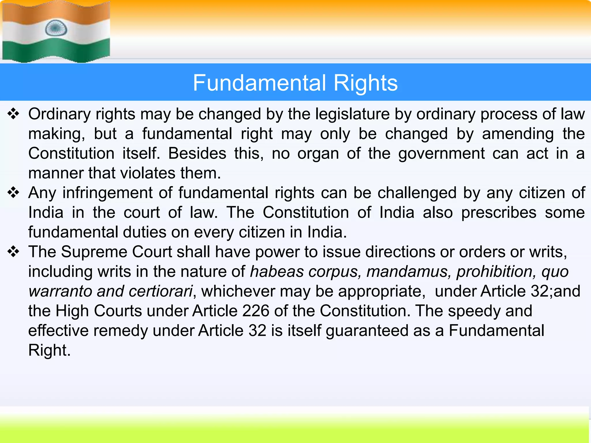 Ch 4 Basic Features of the Indian Constitution | PPT