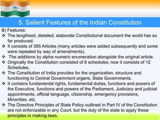 Ch 4 Basic Features of the Indian Constitution | PPT