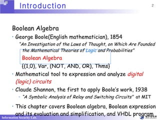 Ch4 Boolean Algebra And Logic Simplication1 | PPT