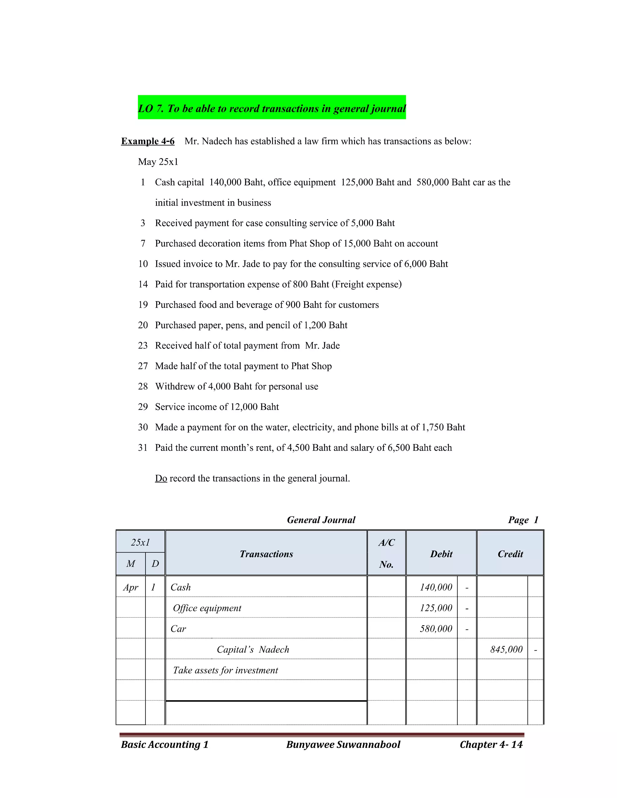 Ch4 General Journal | PDF