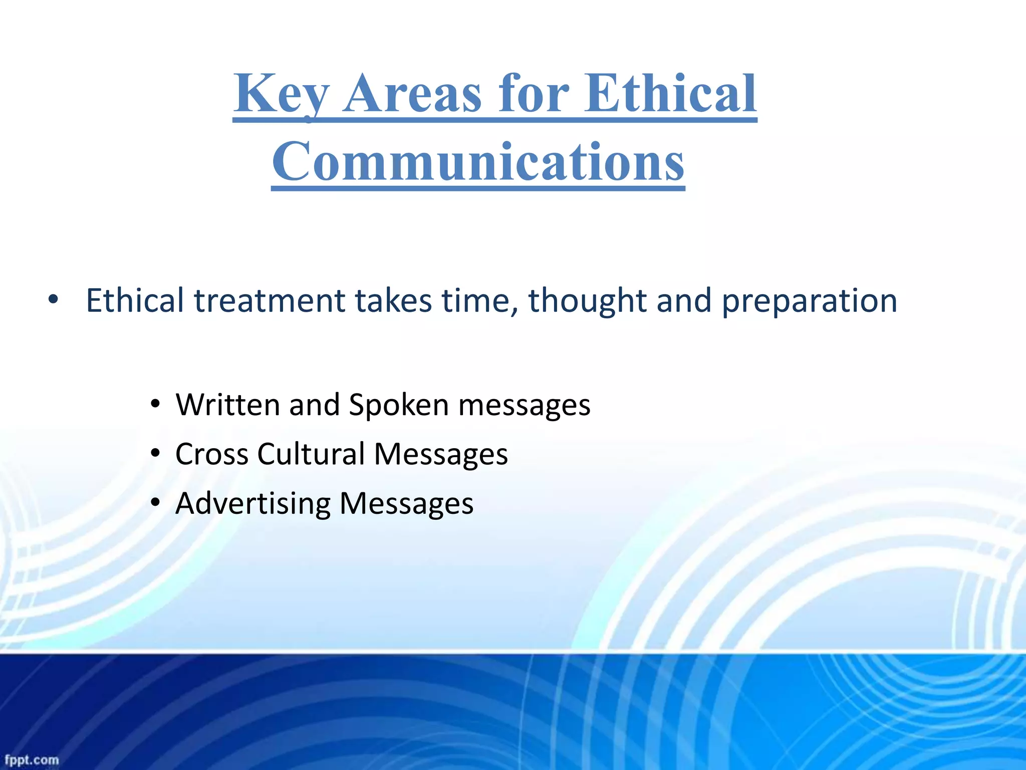 communication and ethics | PPTX