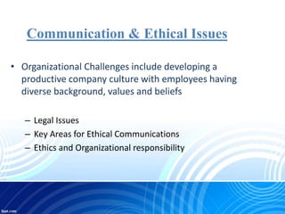 communication and ethics | PPTX
