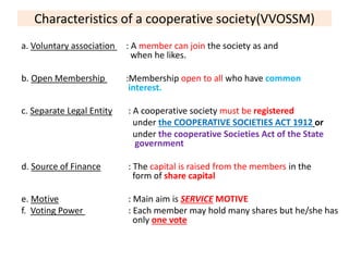 NIOS Std X, 10th Business Studies Ch 4 cooperative society | PPT