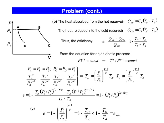 lecture notes on engines and refrigerators | PPT