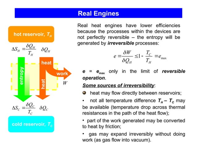 lecture notes on engines and refrigerators | PPT