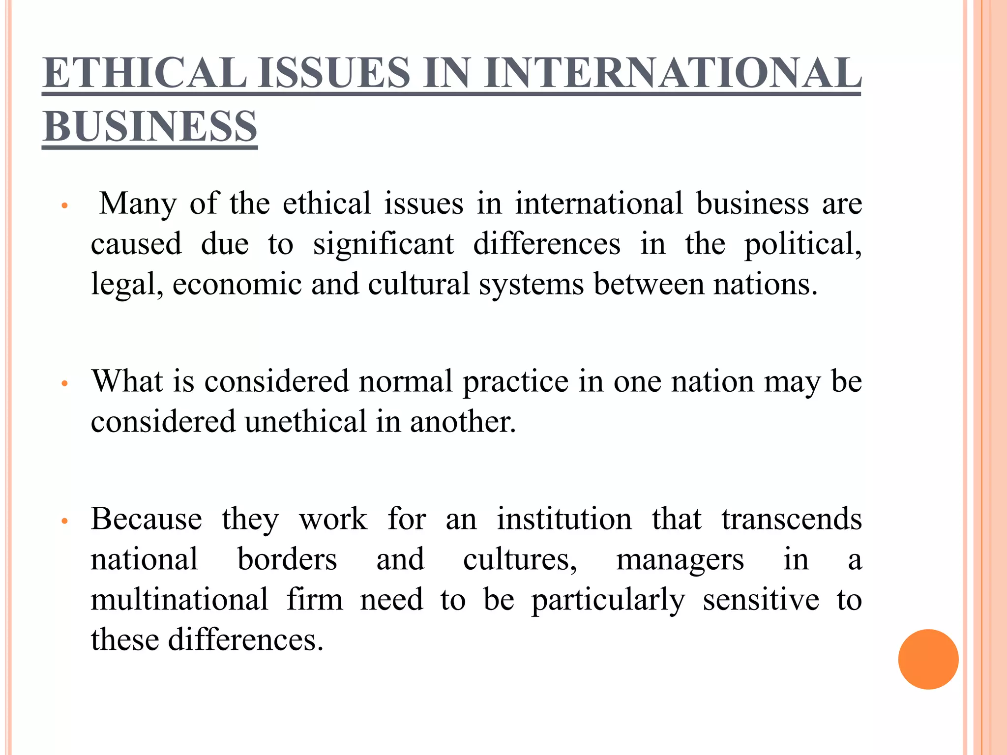 Ch 4 ethics in international business 1 | PPT