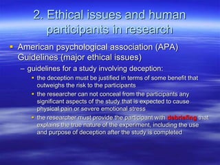 Ethics in Research, APA report | PPTX