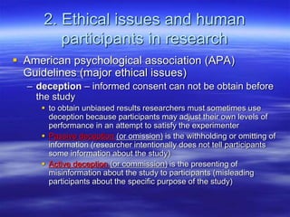 Ethics in Research, APA report | PPTX