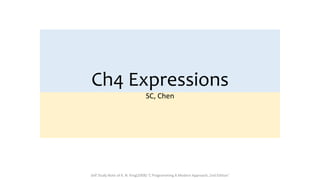 Ch4 Expressions | PPT
