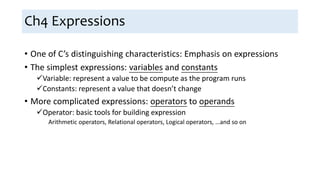 Ch4 Expressions | PPT